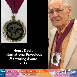 Ronald Rohner receives American Psychological Association Award | Human ...